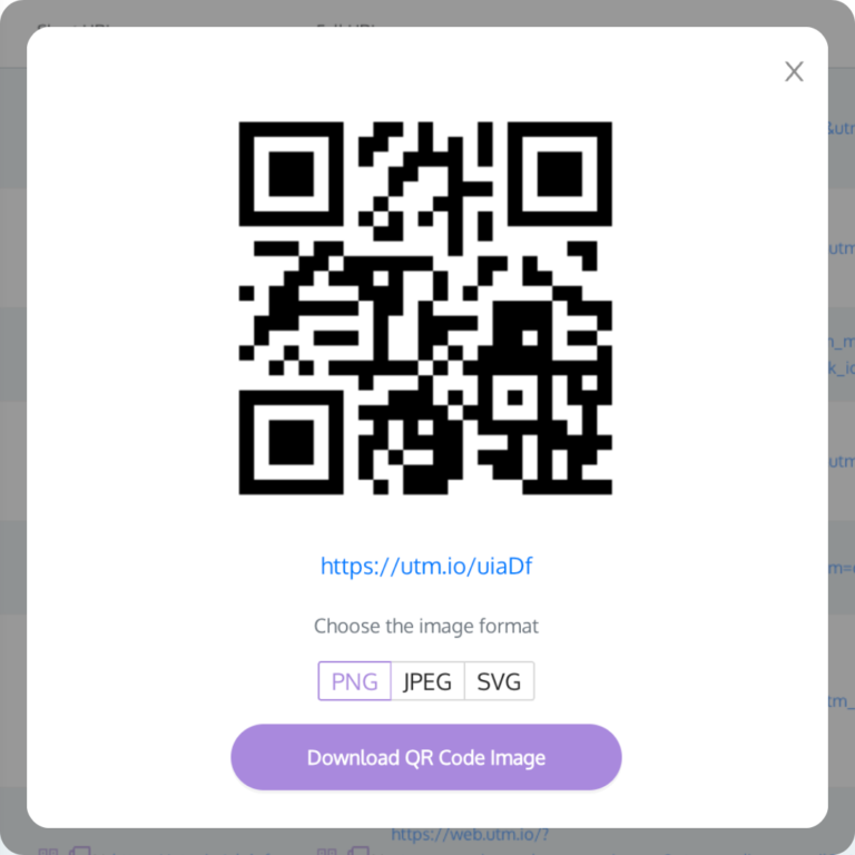Custom Design QR Code Generator - UTM.io